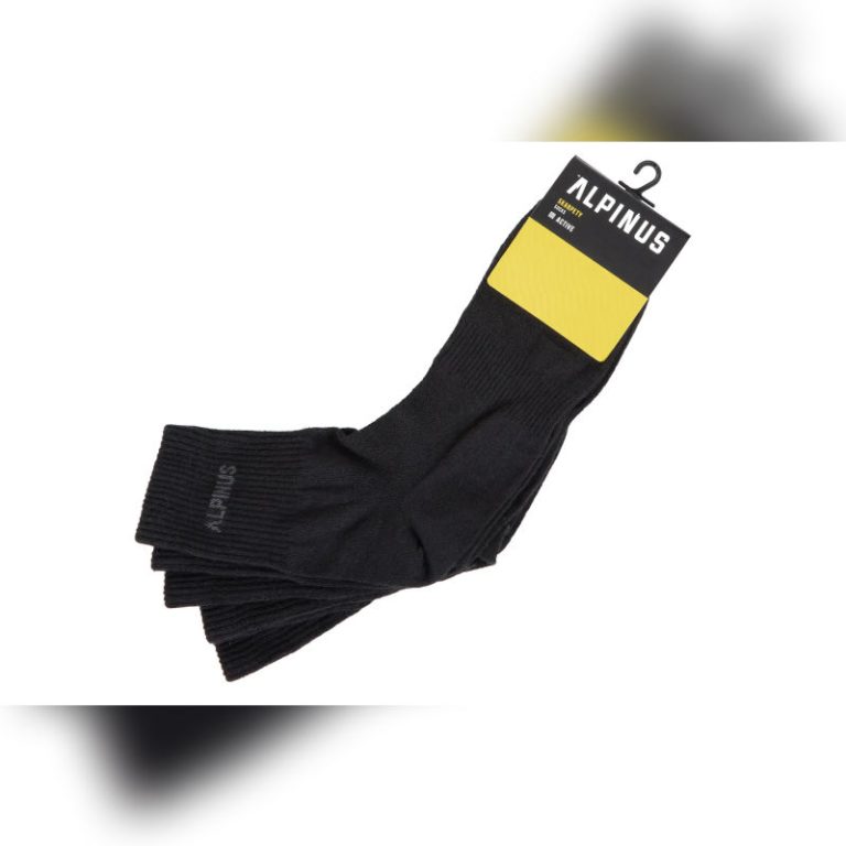 Coolmax Socks – 3‑Pack (Black, 35–38) - OUTDOOR ZONE